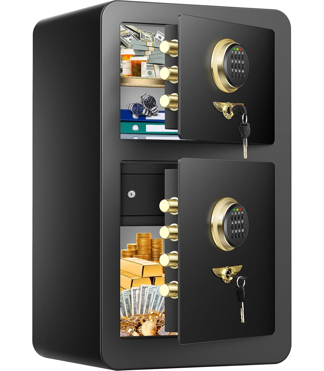 Sanfnz [2025 Upgraded] 6.1 Cu ft Extra Large Home Safe Fireproof ...